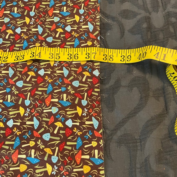 DESTASH Fabric Nearly 18” by 40 Inches of Winter Documentaries for ...