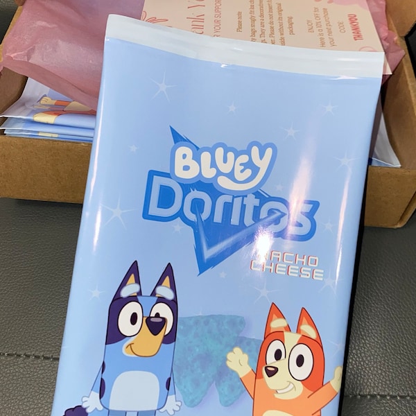 Bluey Chip Bags Bluey Birthday Chips, Bluey Party Favor Bags Birthday ...