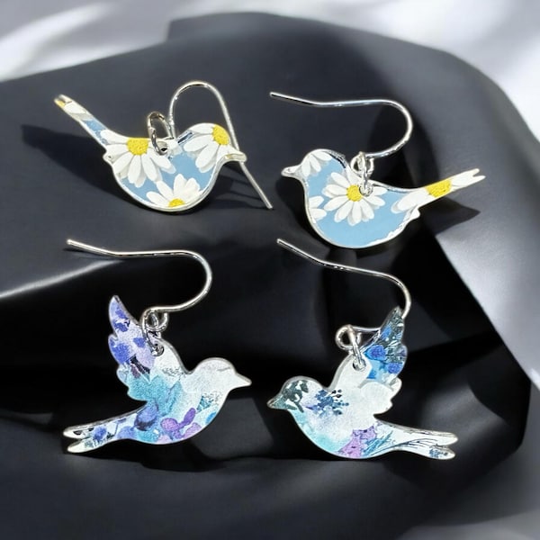 Bird Earring SVG File - Bird Acrylic Earring SVG, DIY Earrings, Earring ...