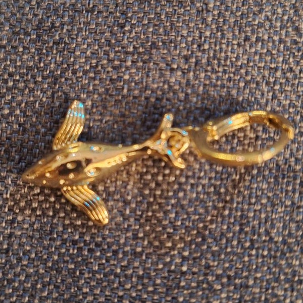 Gold Whale Charms,18k Gold Filled Whale Pendant,ocean Charm Bracelet ...