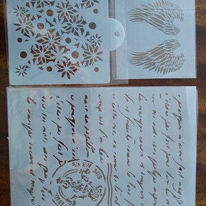 French Script Stencil Beautiful French Script Stencil DIY - Etsy