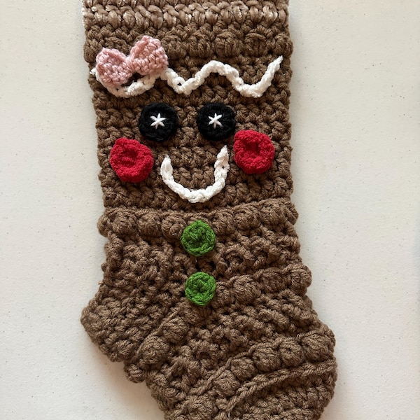 Crochet Pattern - INSTANT PDF DOWNLOAD - Crochet Stocking Pattern ...