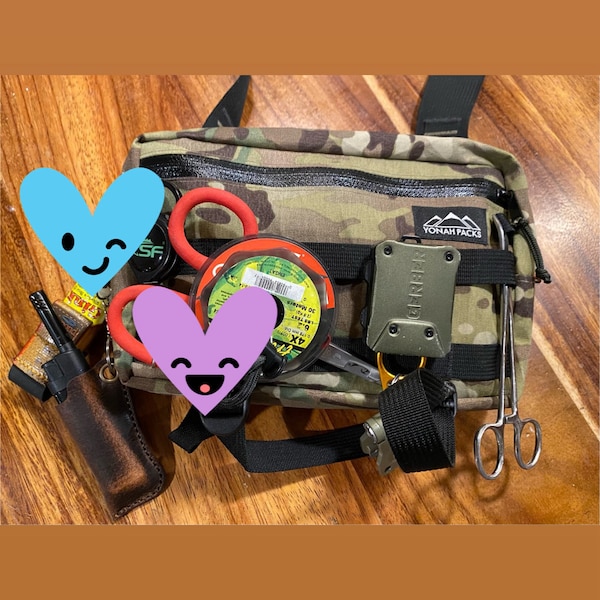 EDC MOLLE Pouch Velcro Zipper Pouch for Everyday Carry - Etsy