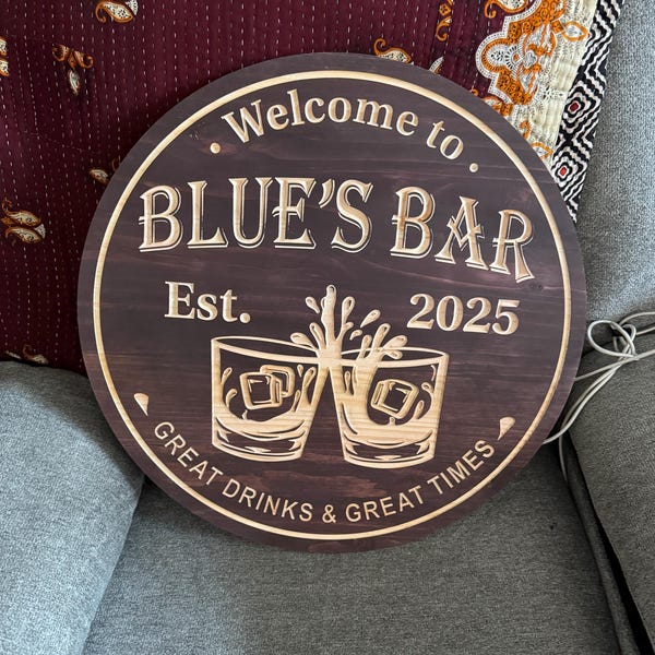 Custom Outdoor Cottage Sign | Wooden Anniversary Gift | Personalized ...