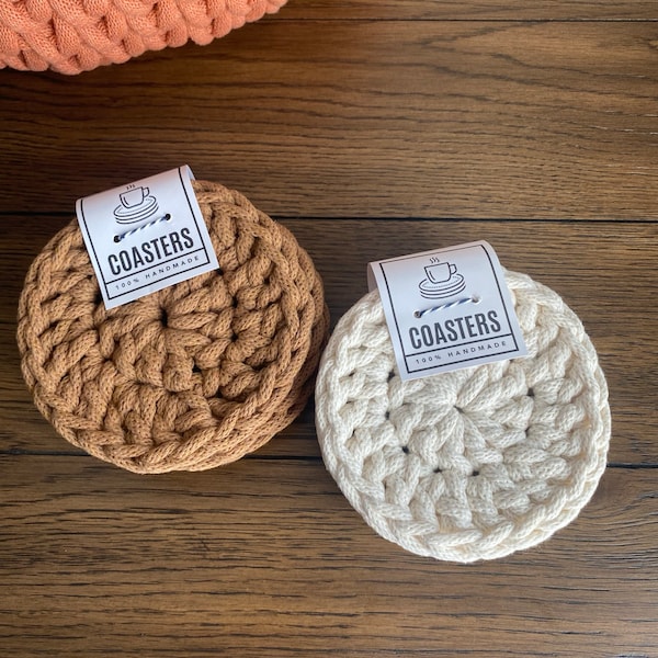 PRINTABLE Coaster Tags + Wrap Labels - Downloadable PDF. DIY Product ...