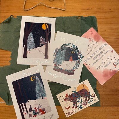 La Luna Celestial Moon Greetings Card Inspirational Quote Clouds and ...