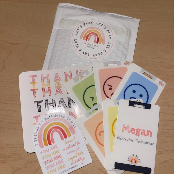 35 Pediatric Badge Cards, FREE Flower Badge Reel, Occupational Therapy ...