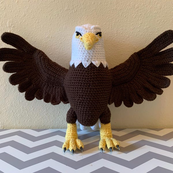 Eagle Crochet Amigurumi Pattern: Knitted Plush Toy (digital PDF) - Etsy