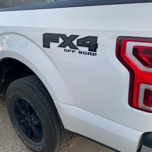 Ford F150 FX4 off Road Decals Truck Stickers Carbon Fiber Black Pattern ...