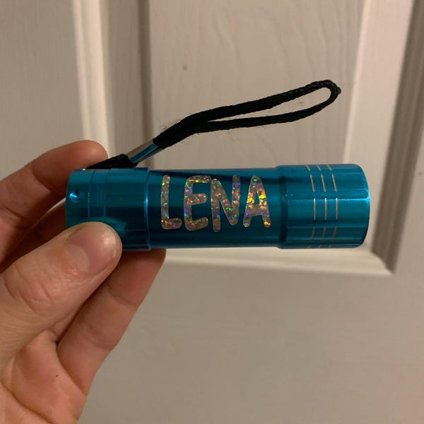 Kids Personalized Flashlights - Perfect for Party Favors - Valentine's Day Gift - LED Light ...