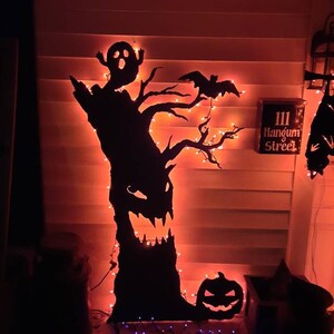 1ft 8ft Spooky Tree PDF Template printable Trace and Cut - Etsy