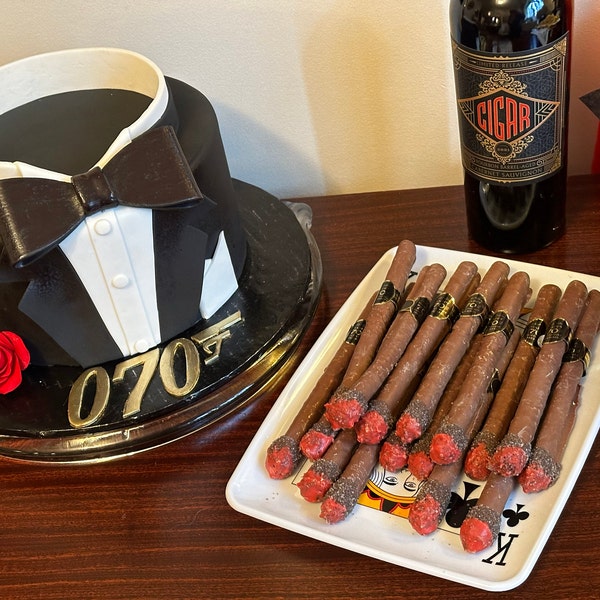 Birthday Cigar Label. Custom Milestone Cigar Band. Birthday Favors ...
