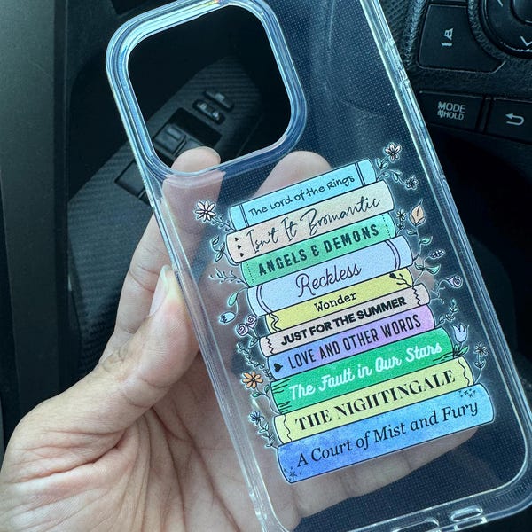 Personalized Favorite Books Magsafe Phone Case | Book Lover Phone Cover ...