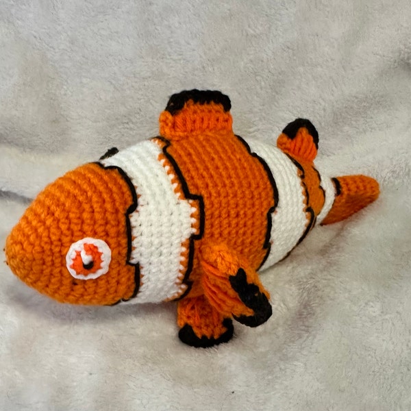 Clownfish Crochet Pattern, Clownfish Amigurumi, Tropical Fish Crochet ...