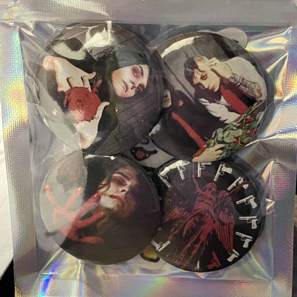 My Chemical Romance Three Cheers for Sweet Revenge Themed 32mm Pins - Etsy