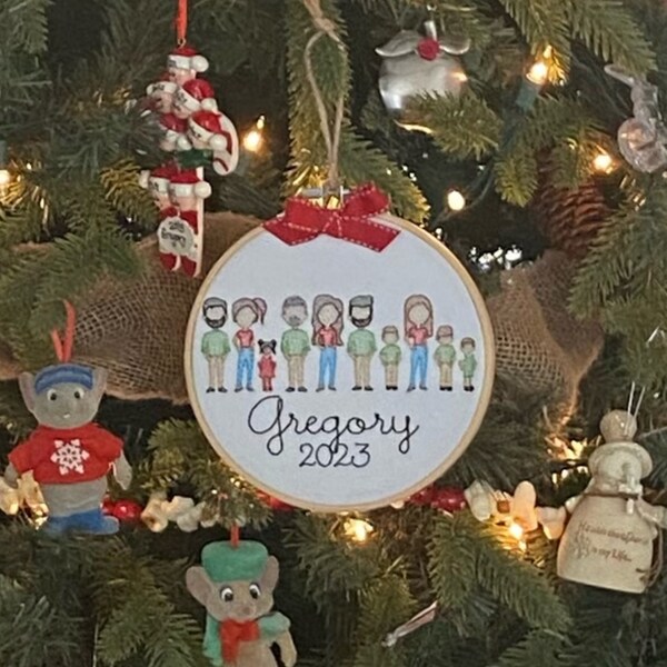 Personalized Family Christmas Ornament Keepsake Holiday Ornament - Etsy