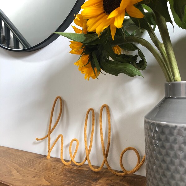 Wooly Words • Wire Art • Kids Decor • Colourful Words • Children’s ...