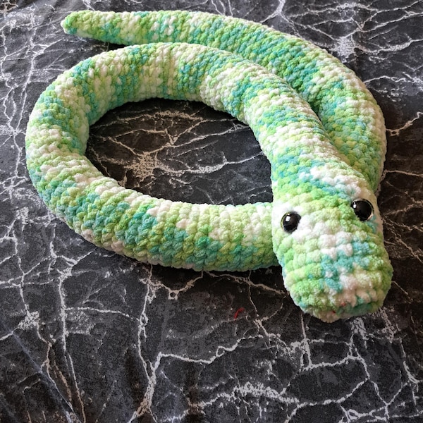 NO SEW - Snake Crochet Amigurumi Pattern, Serpent, Rattle Snake, Adder ...