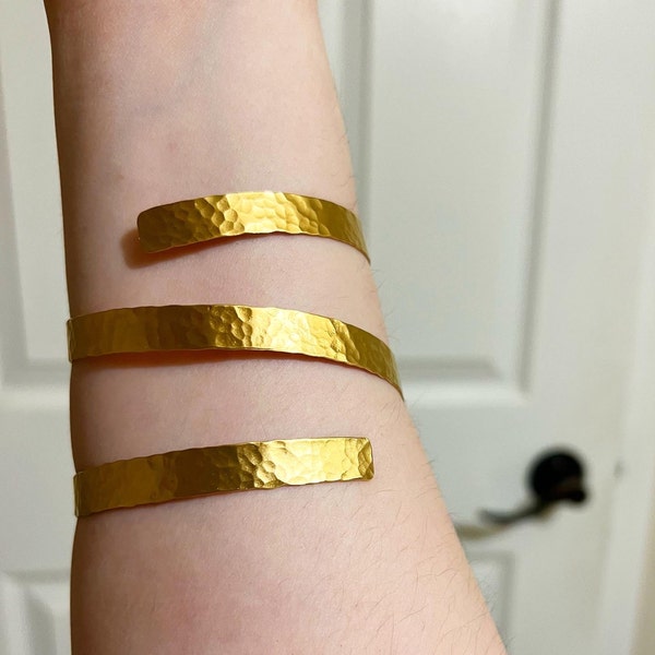 Trio Bangles Gold Handmade Bangle Rustic Bangle Stacking Bangle ...