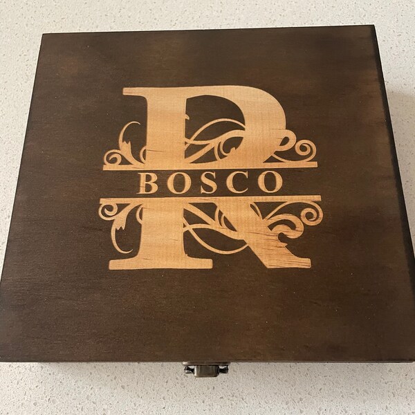 Rustic Cigar Box, Groomsmen Cigar Box, Best Man Gift, Wooden Cigar Box ...