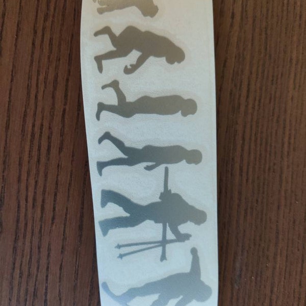 Silver Ski Evolution Sticker - Etsy