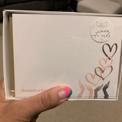 Business Stationary, Custom Logo Note Card Set, Personalized Stationery ...