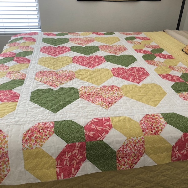 Hugs & Kisses PDF Download Quilt Pattern by Quilt in a Day - Valentines ...