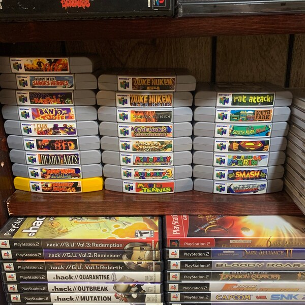 Nintendo N64 End Labels -includes Full Library - Etsy