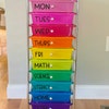 Custom Labels for Rainbow Rolling Teacher Cart / Teacher Drawer Labels ...