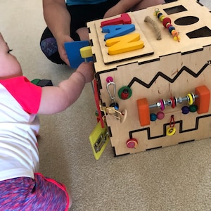 Personalized Baby Busy Board Toddler Activity Board Montessori - Etsy