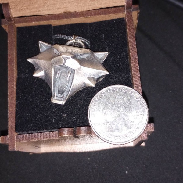 925 Sterling Silver Cat School Medallion Necklace Elegant Gaming Relic ...