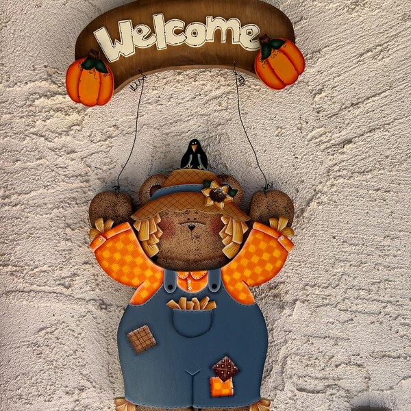 Welcome Frankie Wood Halloween Yard Art Decoration - Frankenstein Sign ...