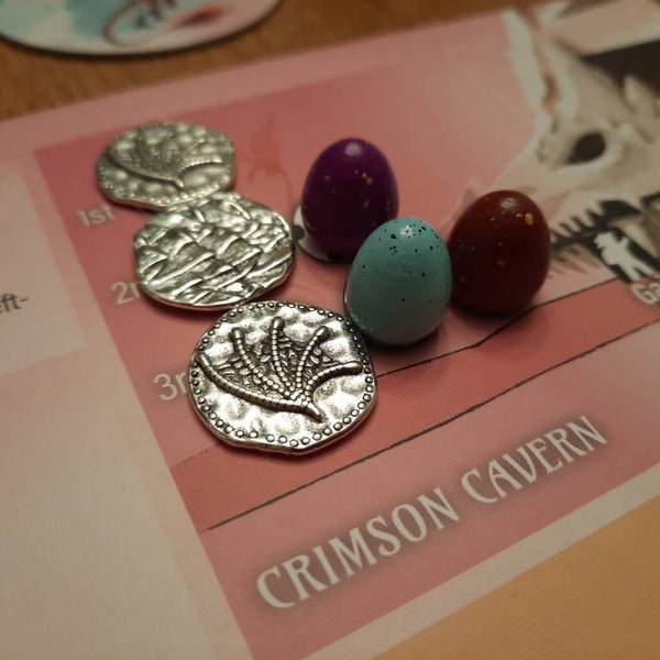 40x Dragon Coins in 3 Different Colors, Metal Token Upgrade for Board ...