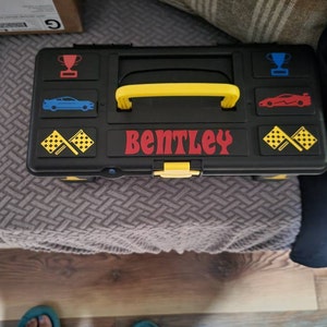 Personalized Tool Box, Car Theme, Personalized Christmas Gift, Birthday ...
