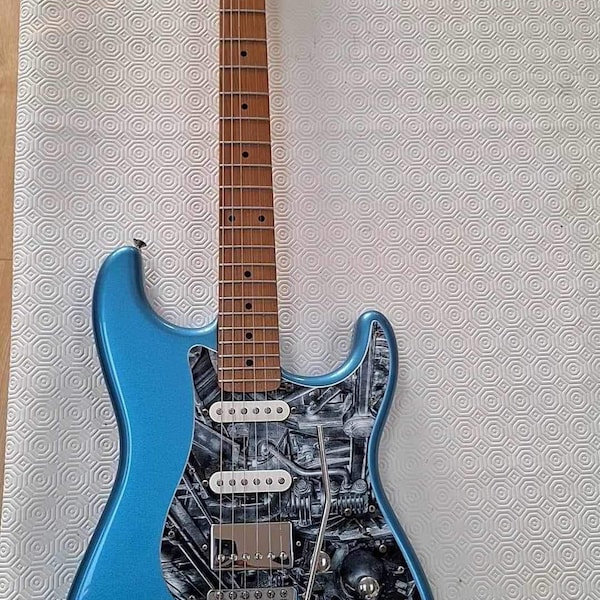 Guitar Skin Wrap Laminated Vinyl Sticker Decal for Any Guitar USA Flag ...