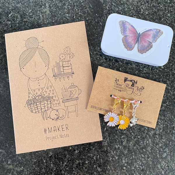 A6 Project Notebook With Grid Pages / Project Notes / Knitting ...