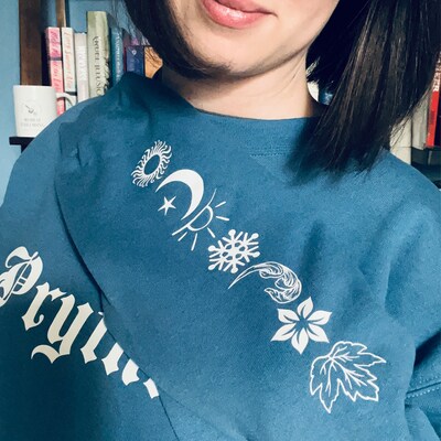 Licensed Prythian Map Crewneck, ACOTAR Shirt, Night Court Summer Court ...