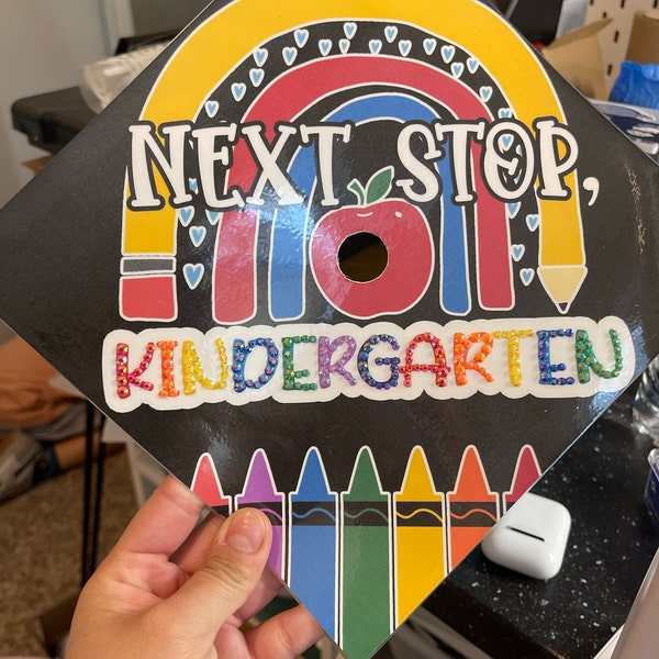 Printable Grad Cap Topper, DIY Graduation Cap Topper, Pre-k Grad ...