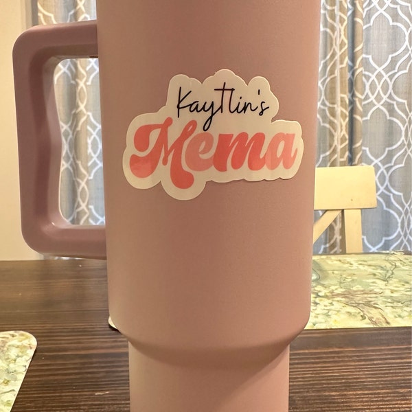 Personalized Mama Sticker, Name Sticker, Kids Sticker, Mom Sticker ...