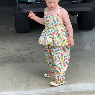 R39/ PDF Sewing Pattern/a0 Format Included/ Ruffle Harem Jumper Pants ...