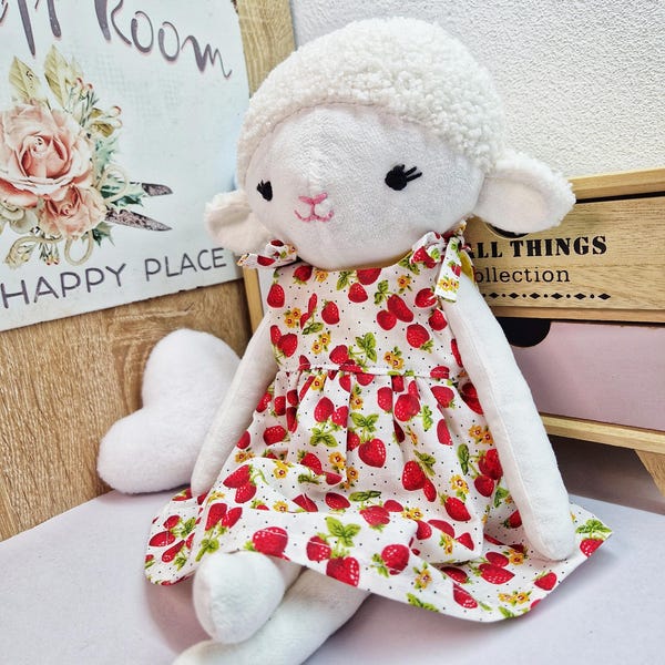 Lamb Sewing Pattern PDF - Make a Cloth Lamb Doll / Stuffed Animal Toy ...