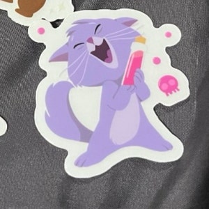 Yzma Cat With Potion Transparent Sticker/ Laptop iPhone Water Bottle ...
