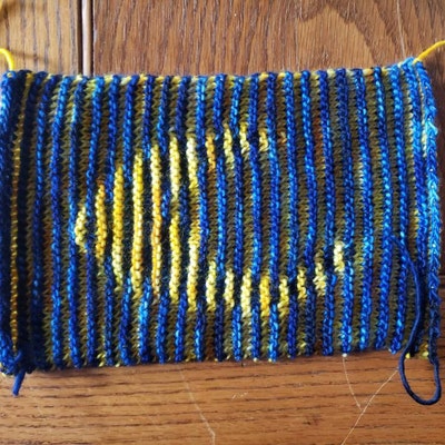 Dragonfly in Amber Blue, Gold, Yellow, White Merino Nylon Yarn ...