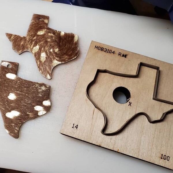 Custom US State Texas Earring Leather Cutting Die , Steel Rule Metal ...
