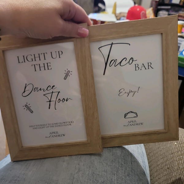 Taco Bar Signage - Physical Print on CARDSTOCK Perfect for Taco ...