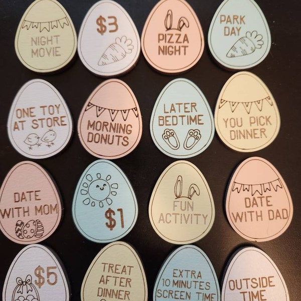Easter Egg Tokens, Easter Hunt Game for Kids, Reward Tokens, Children ...