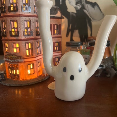 Digi Ghost Home Decor Handmade Ceramic Ghost Figurine Rompotodo - Etsy