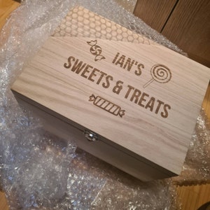 Personalised / Personalized Large to Small Wooden Boxes Plain | Etsy UK