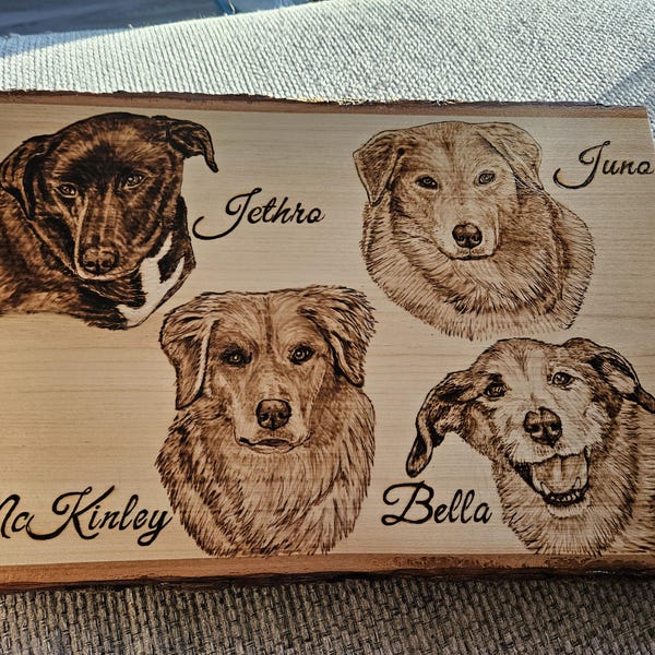 Personalized Family Tree Pyrography Plaque - Custom Wood Burning Art - Etsy