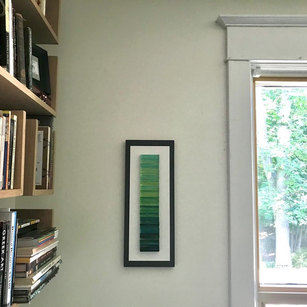 Modern Glass Art Green Wall Art 3D Wall Art Glass Art Fused Glass Wall ...